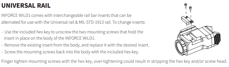 INFORCE Wild 1 (IF71000) Product Manual – Inforce